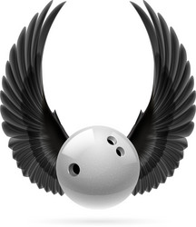 Flying ball Royalty Free Vector Image - VectorStock