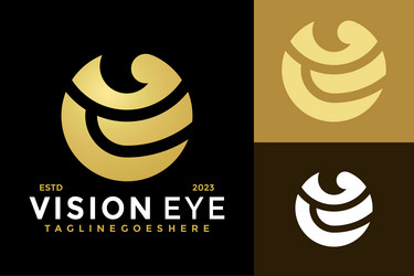 Eagle vision logo design template Royalty Free Vector Image