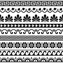 Greek seamless pattern set - ancient design Vector Image
