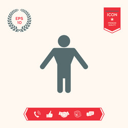 Man icon symbol Royalty Free Vector Image - VectorStock