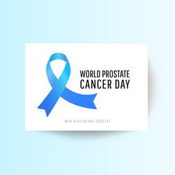 National prostate cancer awareness month banner Vector Image