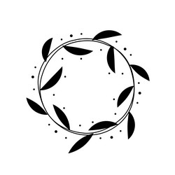 Floral Circle Frame Line Art Vector Images (over 6,600)