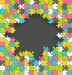 Bright jigsaw puzzle background Royalty Free Vector Image
