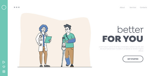 Correction lost physical body abilities landing Vector Image