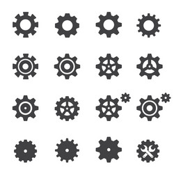 Gear set Royalty Free Vector Image - VectorStock