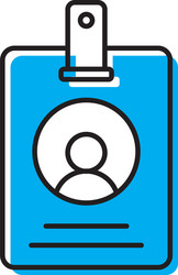 Id card or name tag identification Royalty Free Vector Image