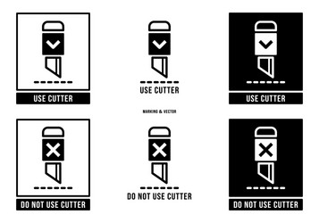 Do not Cut Symbol Vector Images (over 460)