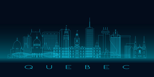 Quebec City Skyline Silhouette Vector Images (over 130)