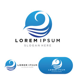 River logo icon design template Royalty Free Vector Image