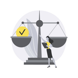 Accountability abstract concept Royalty Free Vector Image