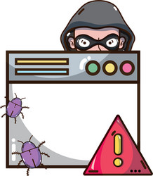 Threat Cartoon Cybersecurity Vector Images (over 330)