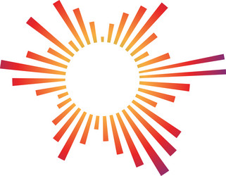 Record wave in ring shape circular soundwave sign Vector Image