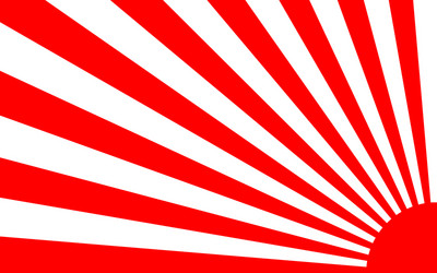 Abstract rural landscape with rising sun Vector Image