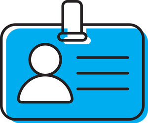 Id card or name tag or identification card Vector Image