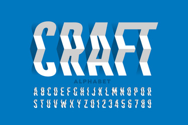 Funky playful style font design colorful alphabet Vector Image