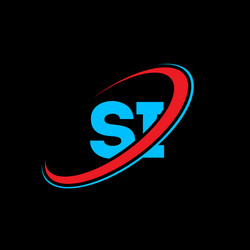 Is logo i s design white letter isi Royalty Free Vector