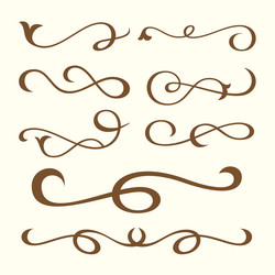 Brown ornamental frame Royalty Free Vector Image