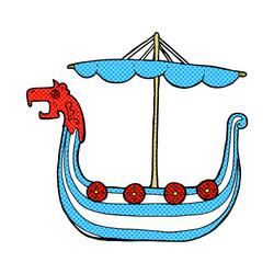Viking Longboat Cartoon Vector Images (84)