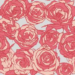 Old style roses seamless2 Royalty Free Vector Image