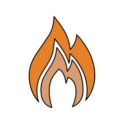 Flame fuel gas icon Royalty Free Vector Image - VectorStock