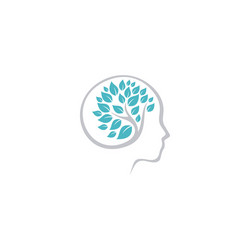 Head human smart logo brain artificial Royalty Free Vector