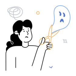 Overcome fear Royalty Free Vector Image - VectorStock