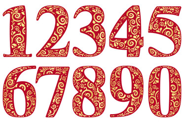 Fonts Arabic Numbers Vector Images (over 540)