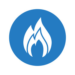 Flame fuel gas icon Royalty Free Vector Image - VectorStock