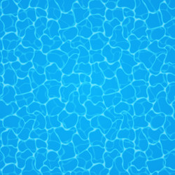 Realistic swimming pool bottom with blue water Vector Image