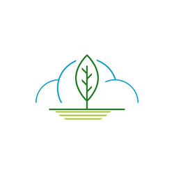 Weather control climate change logo icon simple Vector Image
