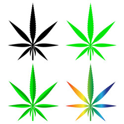 Cannabis & Marijuana Icons Royalty Free Vector Image