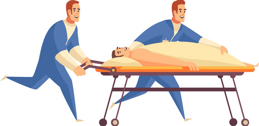 Paramedics cartoon Royalty Free Vector Image - VectorStock