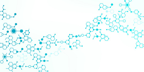 Molecule Structure Background Molecular Pattern Vector Image