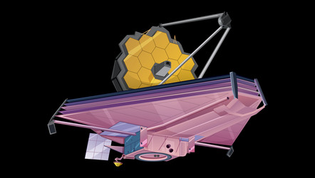 James webb space telescope jwst Royalty Free Vector Image