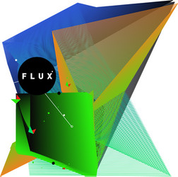 3d colorful wave background dynamic flux effect Vector Image