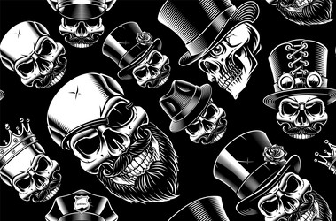 Skull pattern Royalty Free Vector Image - VectorStock