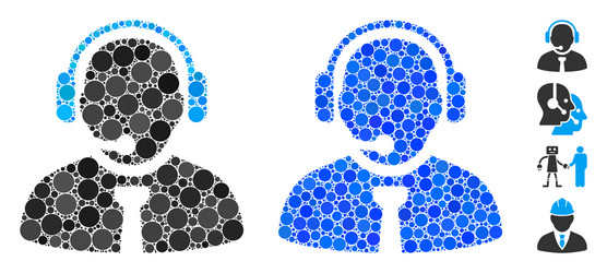 Support manager icon Royalty Free Vector Image