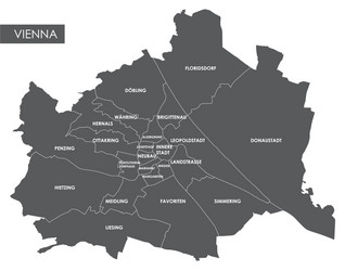 Vienna Map Districts Vector Images (over 110)