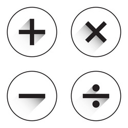 Mathematical symbols Royalty Free Vector Image