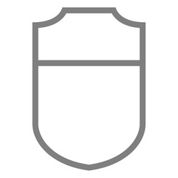 Stroke emblem shield Royalty Free Vector Image