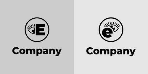 Letter e airdrop logo great for business related Vector Image