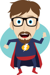 Internet superhero Royalty Free Vector Image - VectorStock