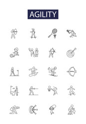 Speed line icons and signs quick speedy Royalty Free Vector
