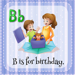 Birthday Flashcards Vector Images (33)