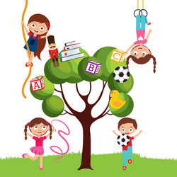 Cartoon kids design Royalty Free Vector Image - VectorStock