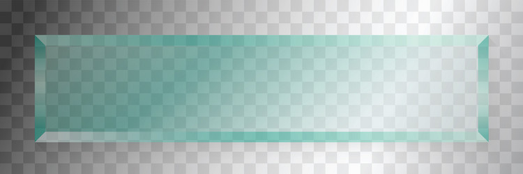 Transparent glass board with copy space Royalty Free Vector