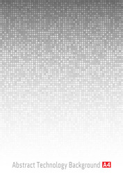 Abstract technology gradient background a4 size Vector Image