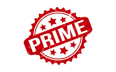 Prime rubber stamp seal Royalty Free Vector Image