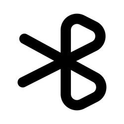 Bluetooth symbol icon Royalty Free Vector Image