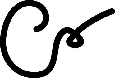 Letter signature logo Royalty Free Vector Image